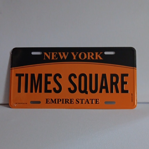 Wall Decor | Souvenir New York Times Square License Plate | Poshmark